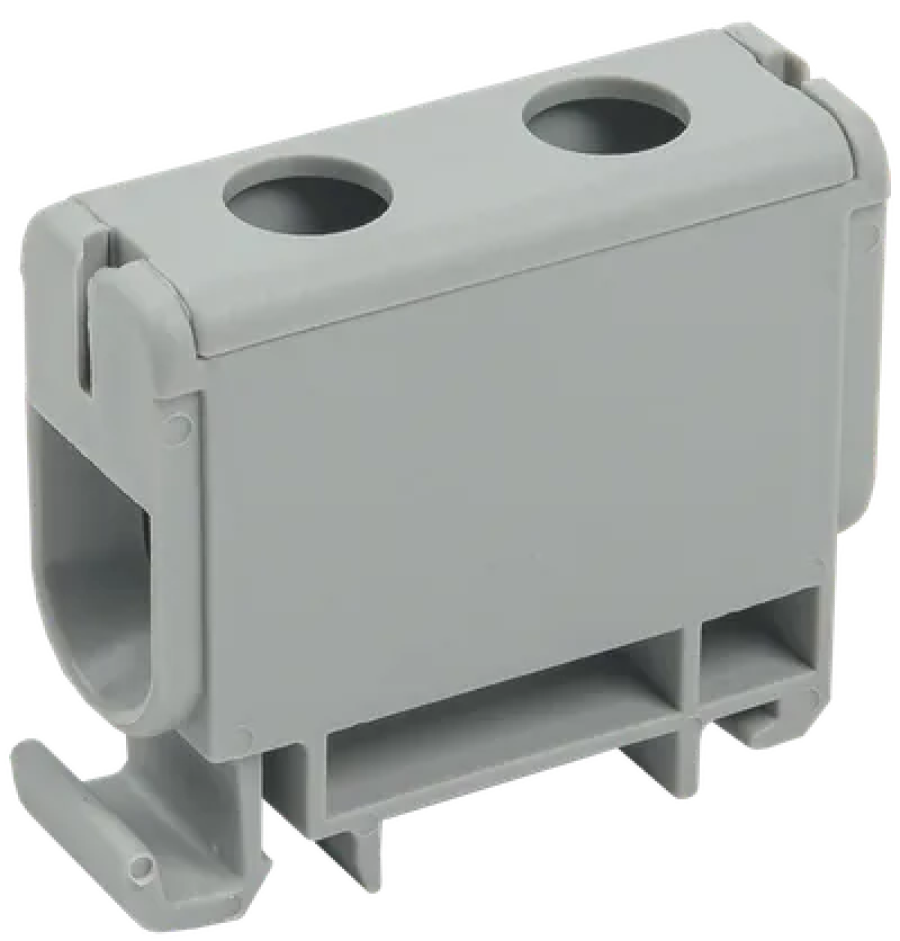 Клемма для проводов IEK / ИЭК КВС 6-50мм2 вводная силовая, корпус огнестойкий полиамид, серый, 51х17.5мм, 1шт. / зажим