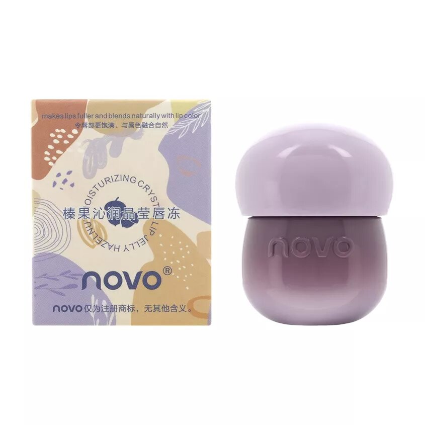 Блеск для губ NOVO LIP JELLY HAZELNUT увлажняющий тон 102