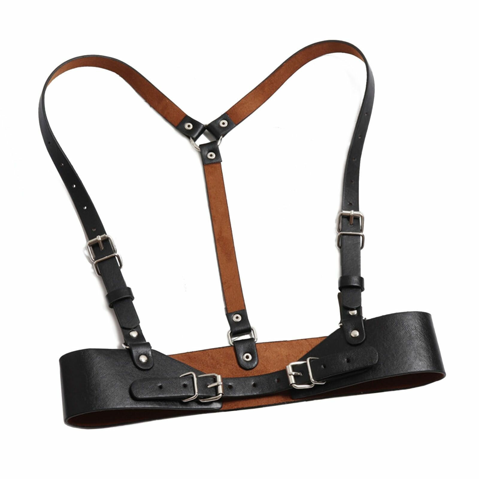 Кожаный пояс для чулок Корсет под грудь в стиле панк с ремешком на талии Cincher