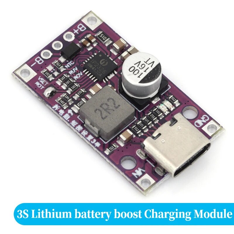 3S Lithium Battery Boost Charging Module, 1pcs