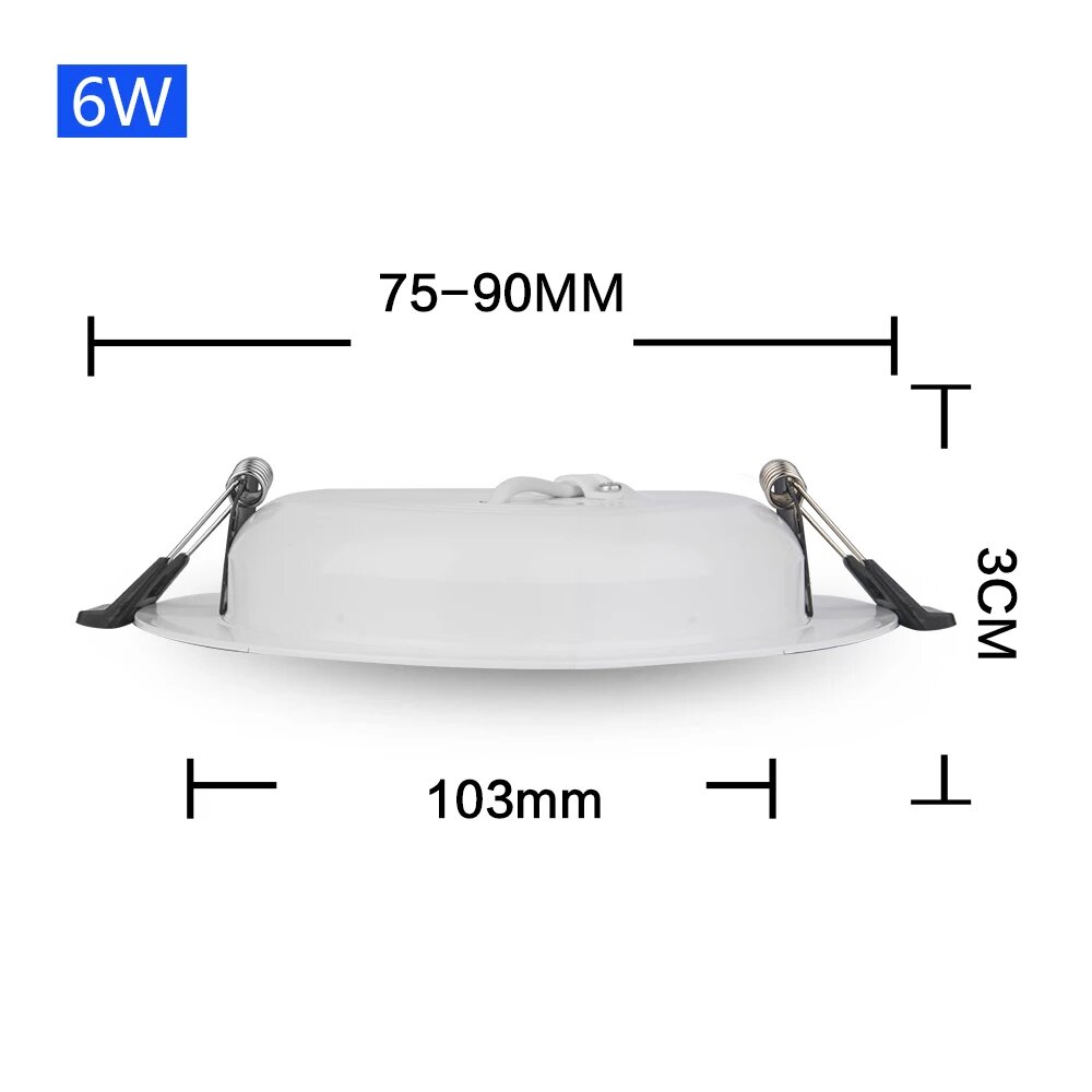 Светодиодный потолочный светильник Warm white 6W DC 12V