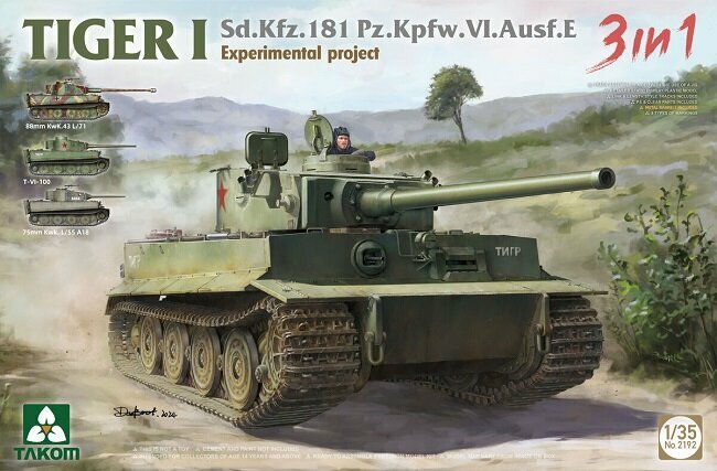 2192 Takom Танк Тигр I (экспериментальный) 1/35