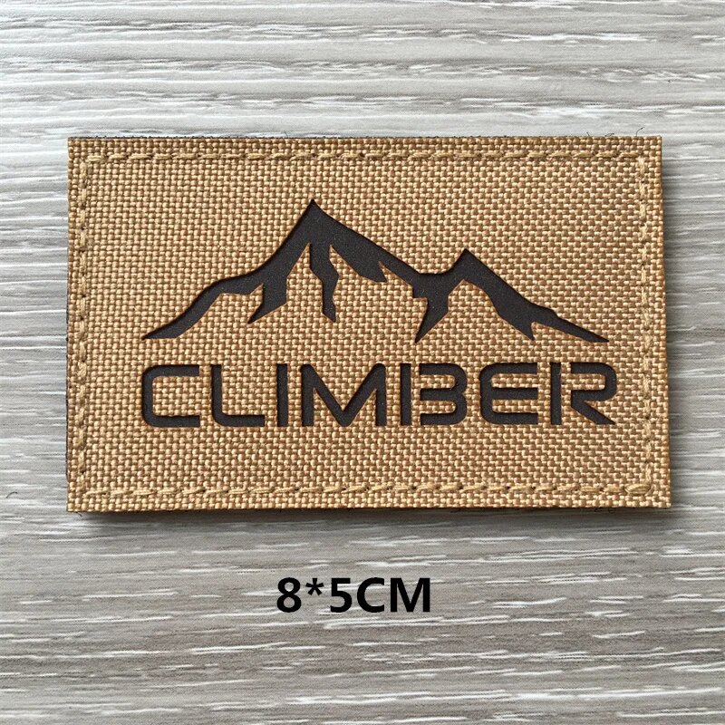 Нашивка Climber, латунь, 8*5 см