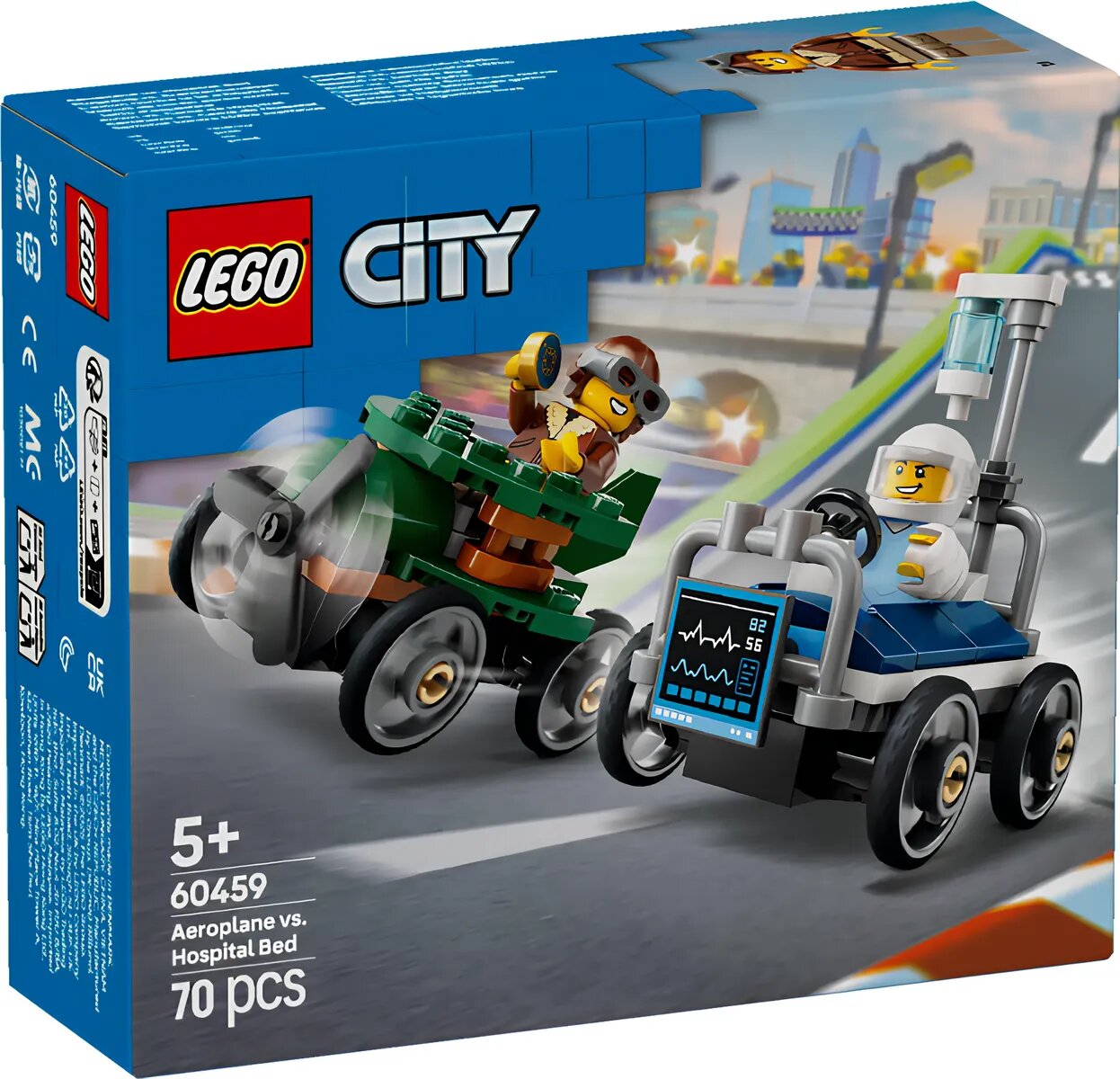 Конструктор LEGO City 60459 Самолёт против машины скорой помощи