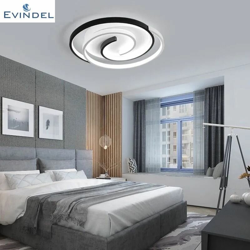Потолочный светильник EVINDEL, LED, пульт д/у, площадь освещения 25 м²