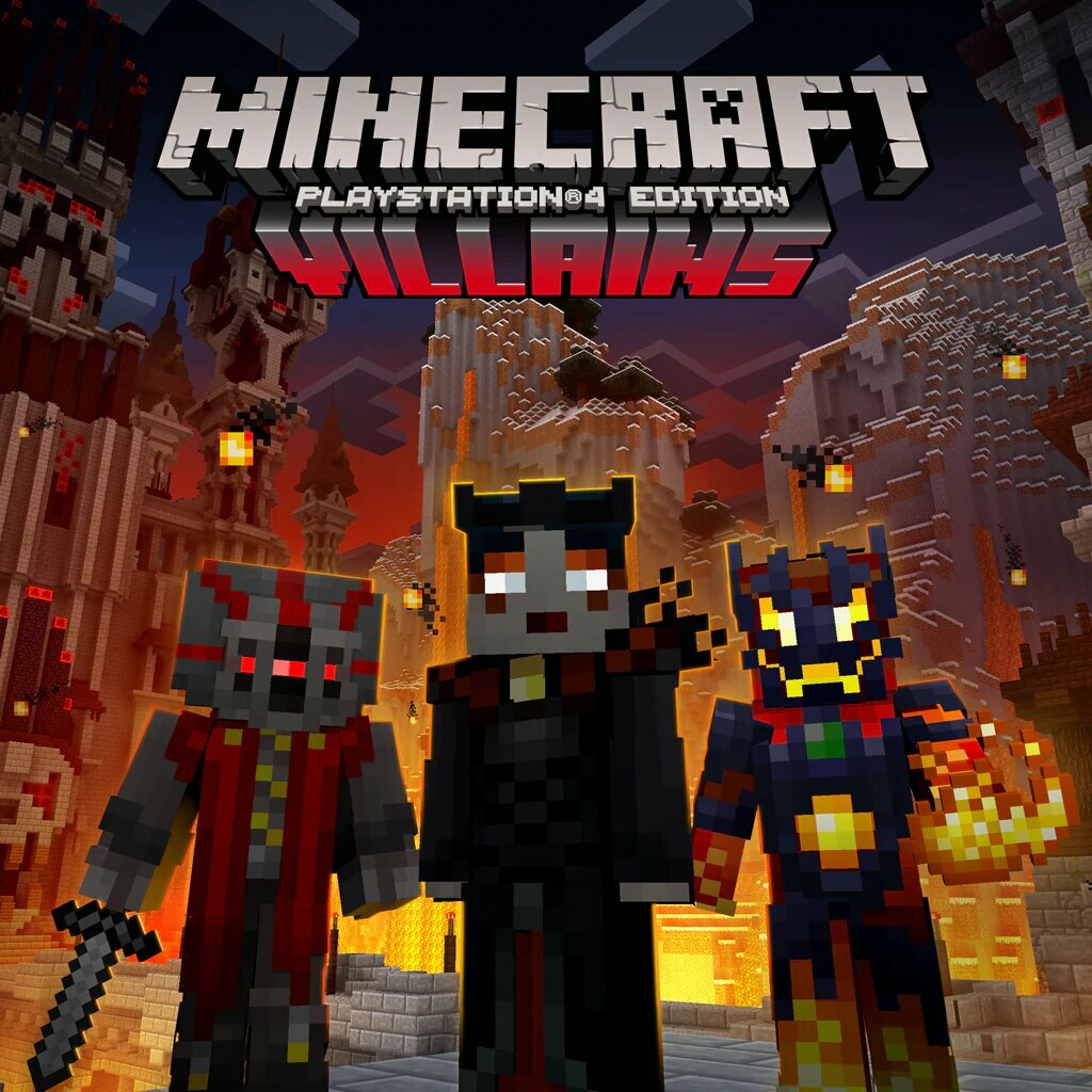 Дополнение Minecraft Villains Skin Pack, цифровое издание PlayStation 5, регион Турция / код пополнения баланса