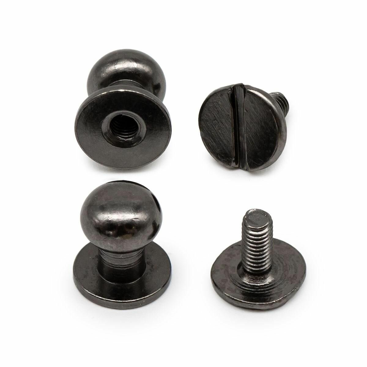 Кобурные винты протос Металл, диаметр 7,5 мм, цвет Черный никель, 67896, 20 шт