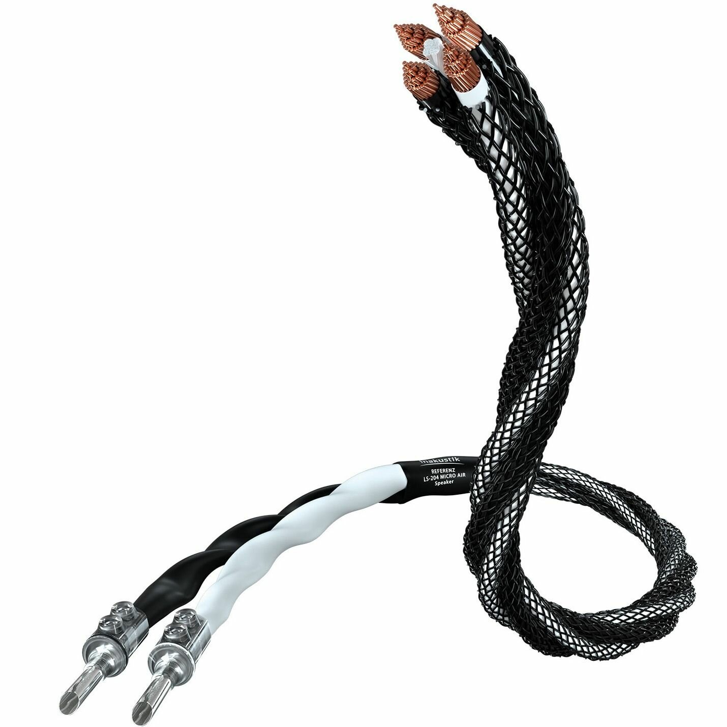 Акустический кабель Inakustik Referenz LS-204 Micro AIR, 2x2.0 m, BFA Banana, Single Wire, 0077161S27