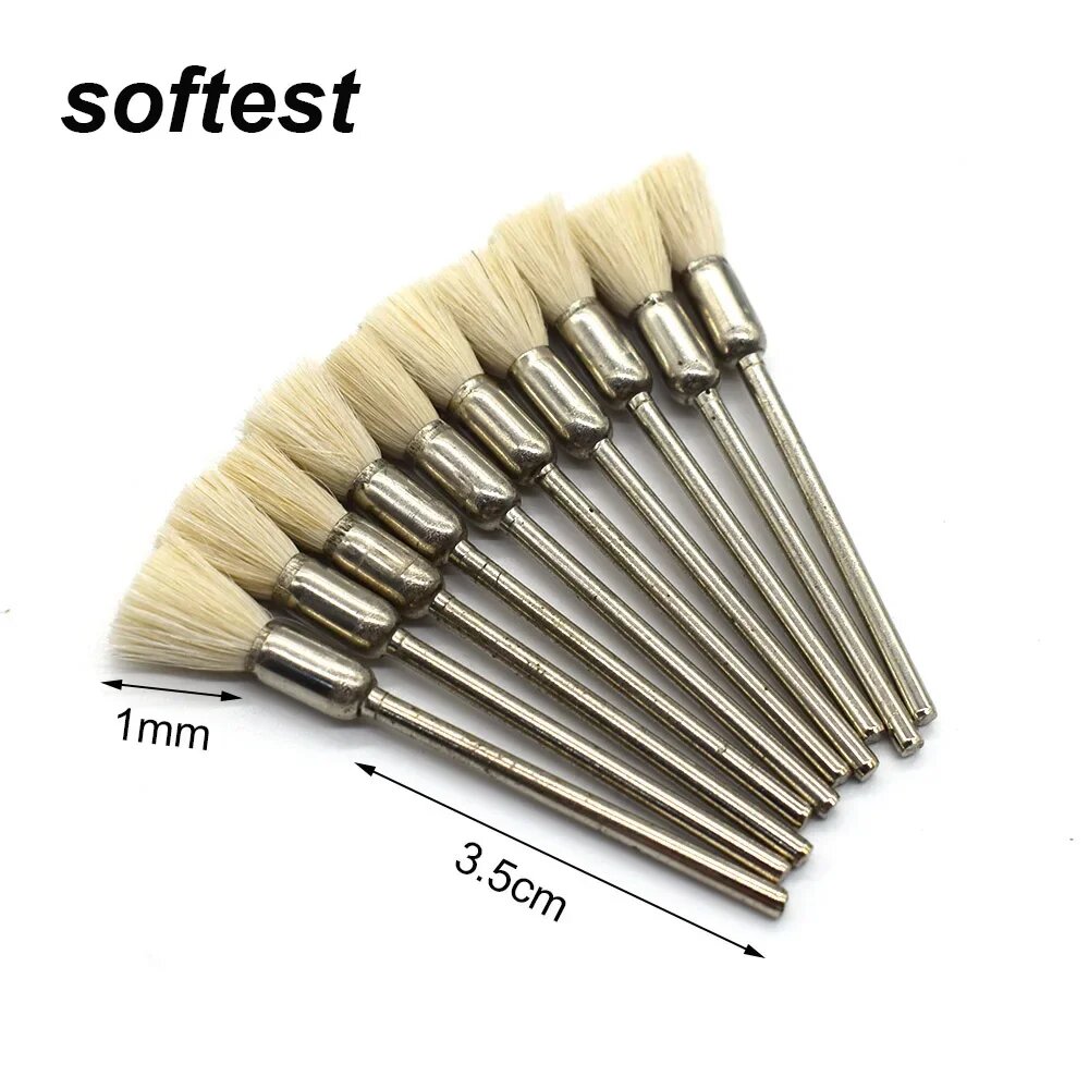 Кисточки из латунной проволоки для полировки GH106 10pcs softest