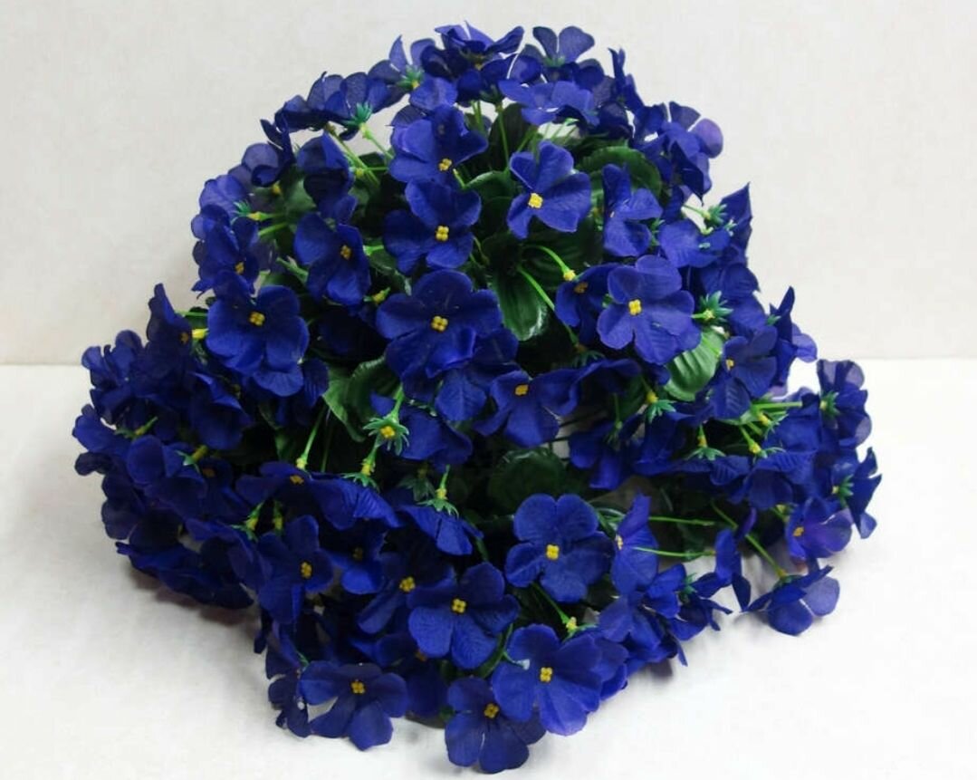 Искусственный Куст фиалки , Цвет: Синий