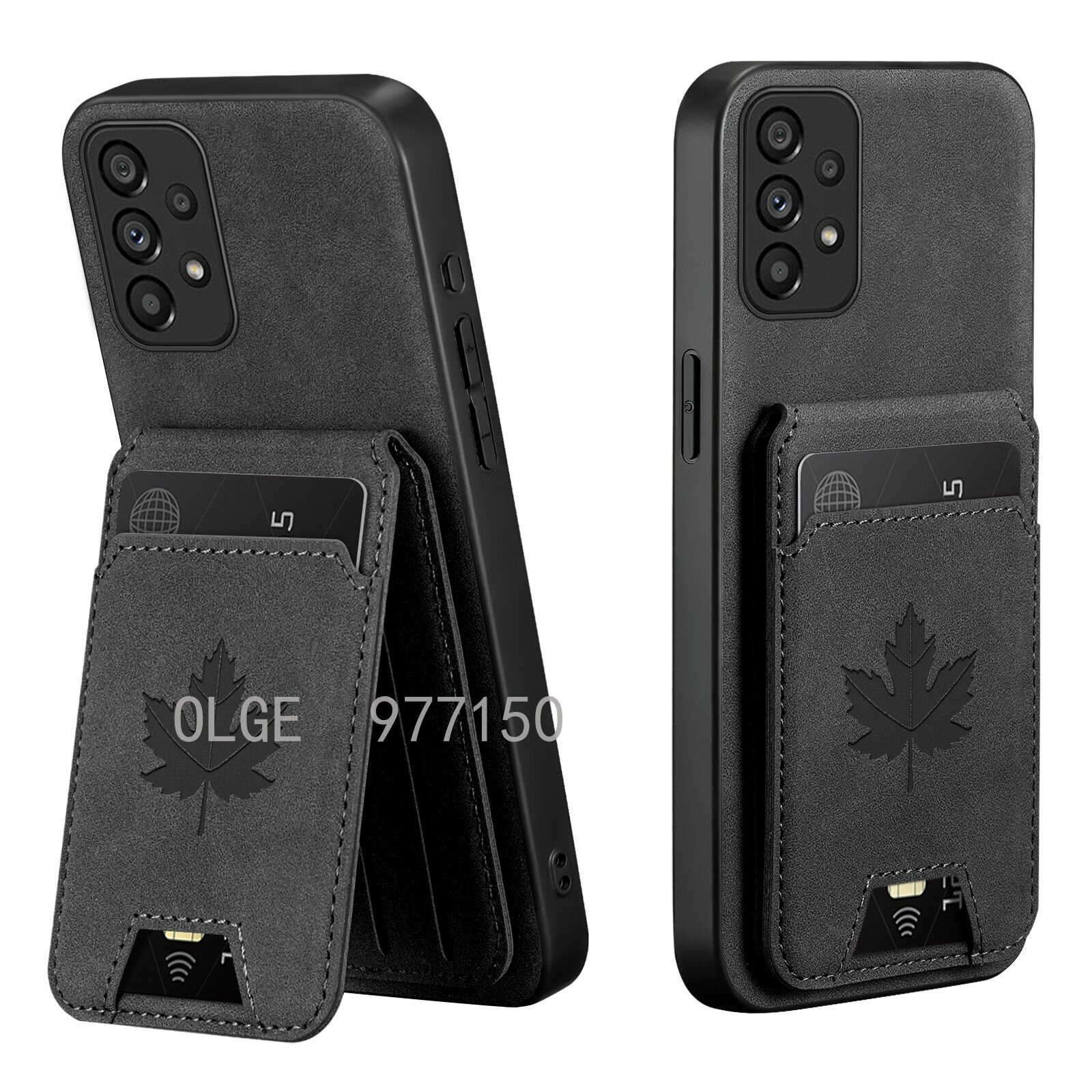 OLGE кожаный чехол для Самсунг Галакси A13 4G/ Samsung Galaxy A13 4G с держателем для карт, защитный флип-чехол, нескользящий, удобный