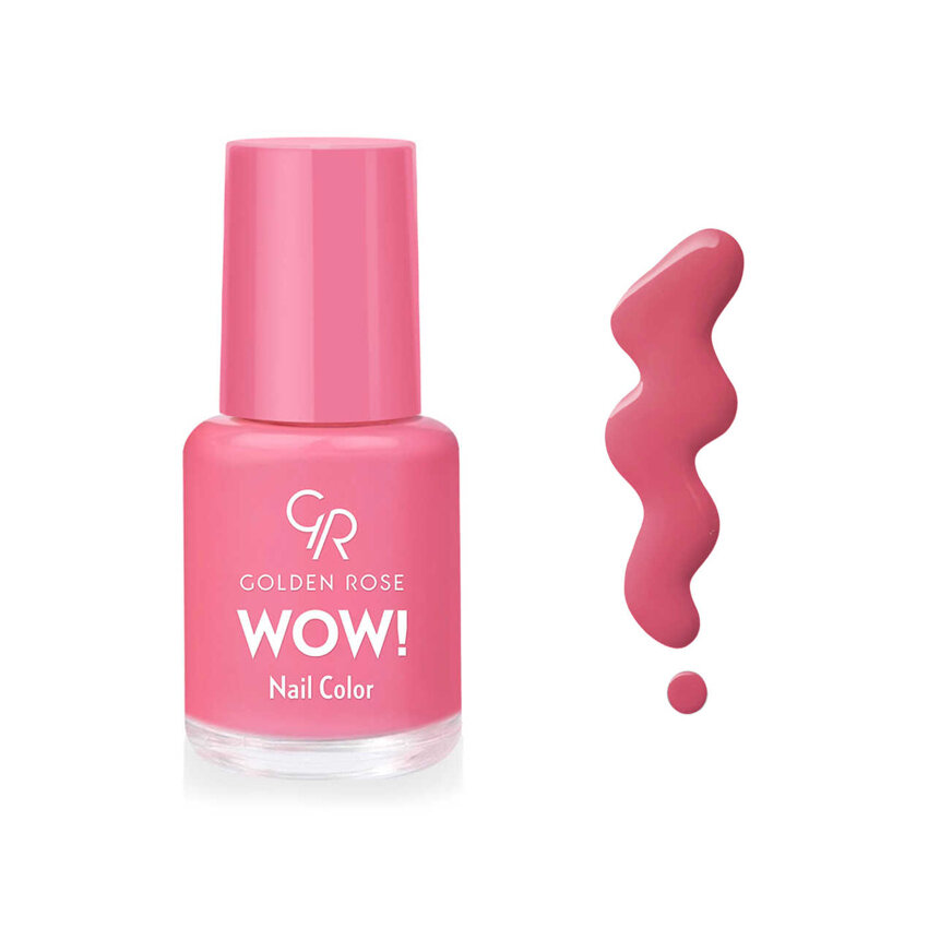 Лак для ногтей Golden Rose "WOW! Nail Color", глянцевый, розовый