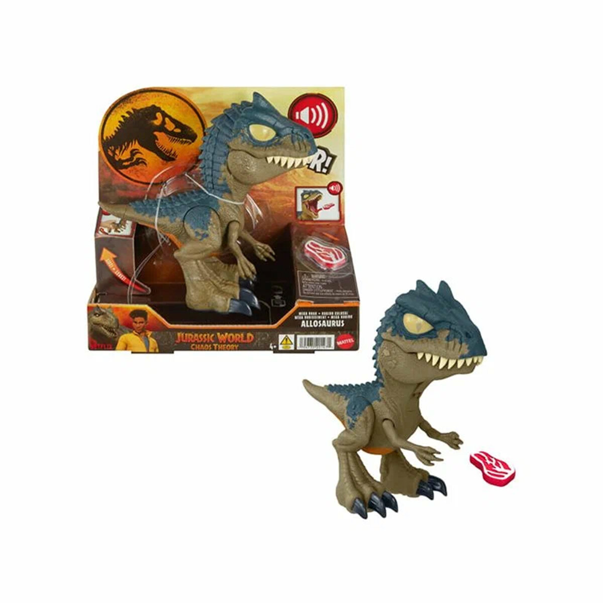 Mattel Jurassic World Chaos Theory Allosaurus / Детские игрушки-динозавры из мира юрского периода. Мир юрского периода