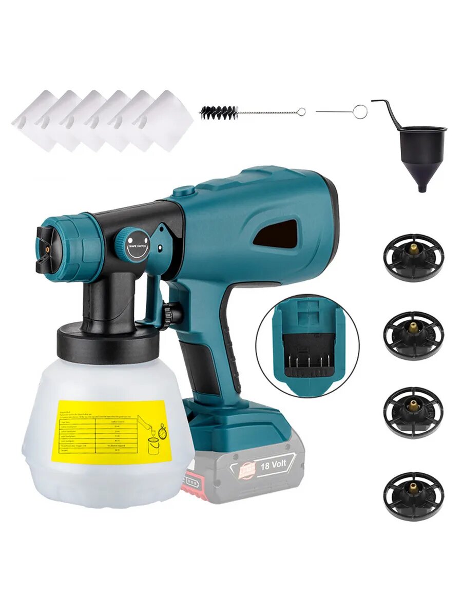 Беспроводной краскораспылитель, замена аккумулятору Bosch 20