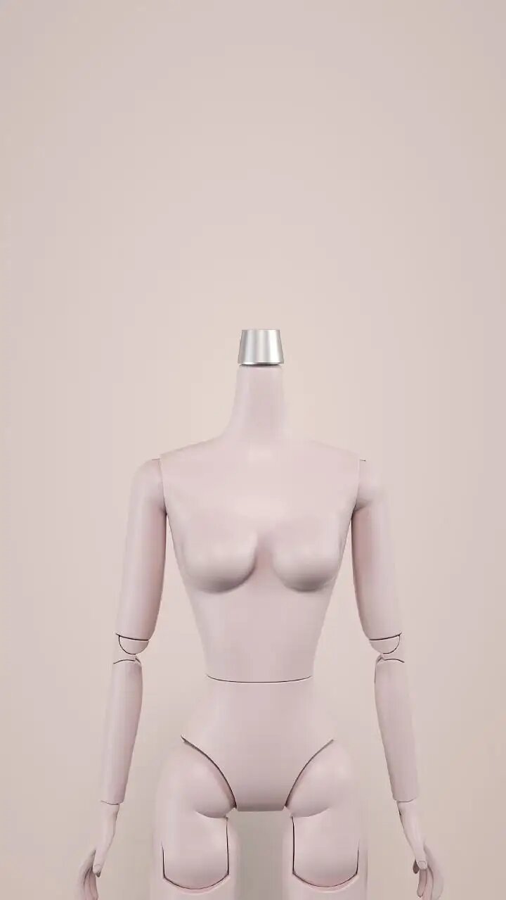 Шарнирное тело для куклы BJD 26.5 см pink white