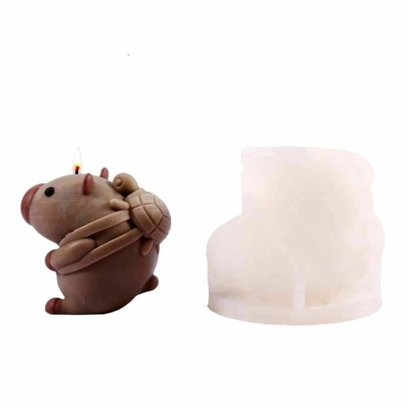 3D Форма для мусса из силикона в виде капибары, - 3