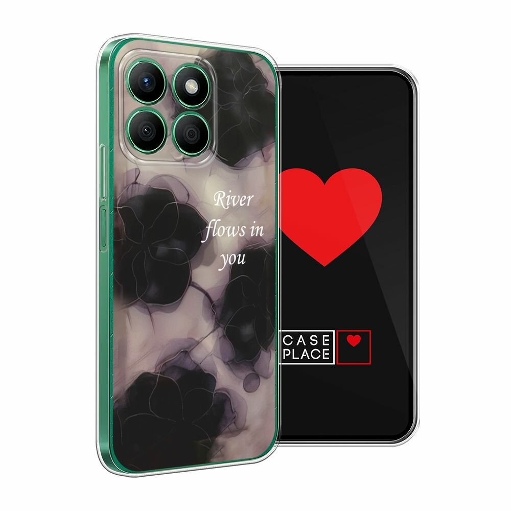 Силиконовый чехол на Honor X8B / Хонор X8B с принтом River flows in you — фото 1