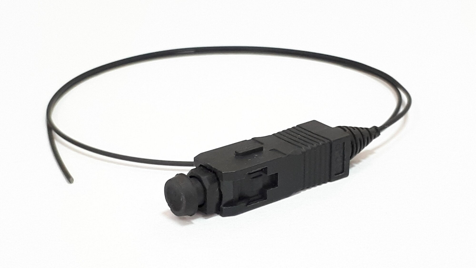 Шнур оптический монтажный (пигтейл) SC/UPC 50/125 OM3 1,5м 0,9mm черный набор (16шт)