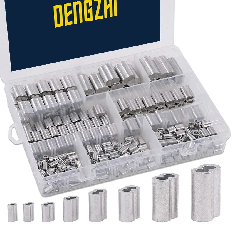 Набор алюминиевых обжимных колец 315 шт, 8 размеров M3-80pcs