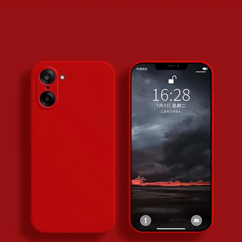 Красный силиконовый чехол для OnePlus Nord CE 5