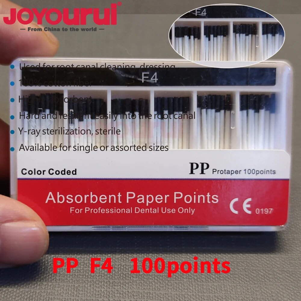 Absorbent Paper Points PP F4 100points