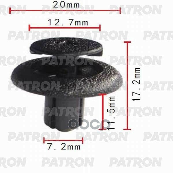 Клипса пластмассовая Lexus, Toyota применяемость уплотнитель PATRON арт. P37-0021