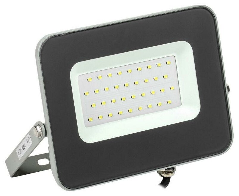 Прожектор светодиодный СДО 07-30 30Вт 6500К IP65 сер. IEK LPDO701-30-K03 (2шт. в упак.)