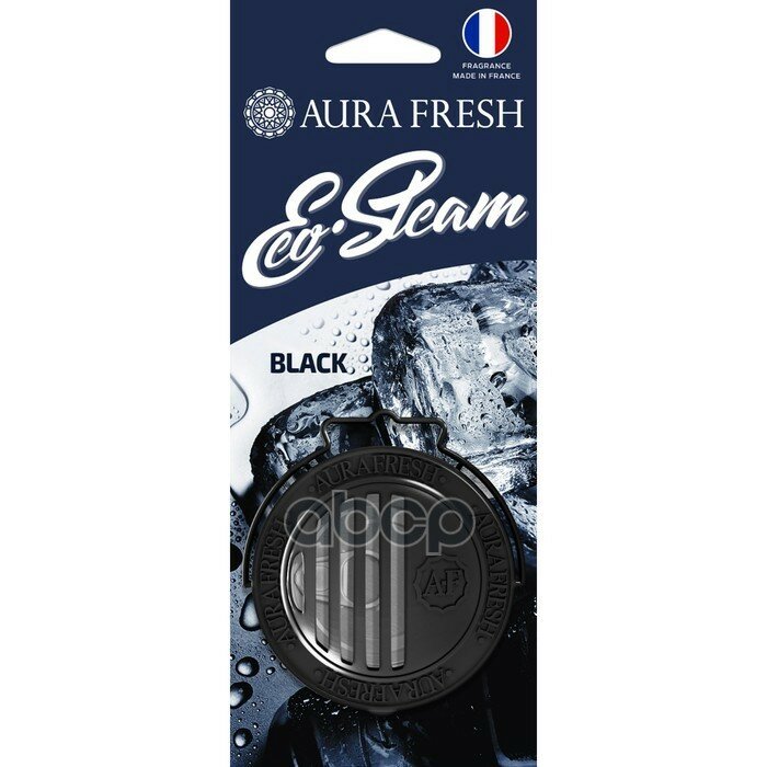 Ароматизатор на панель приборов древесное волокно (black) 40г Eco Steam AURA FRESH Aura Fresh арт. 23029