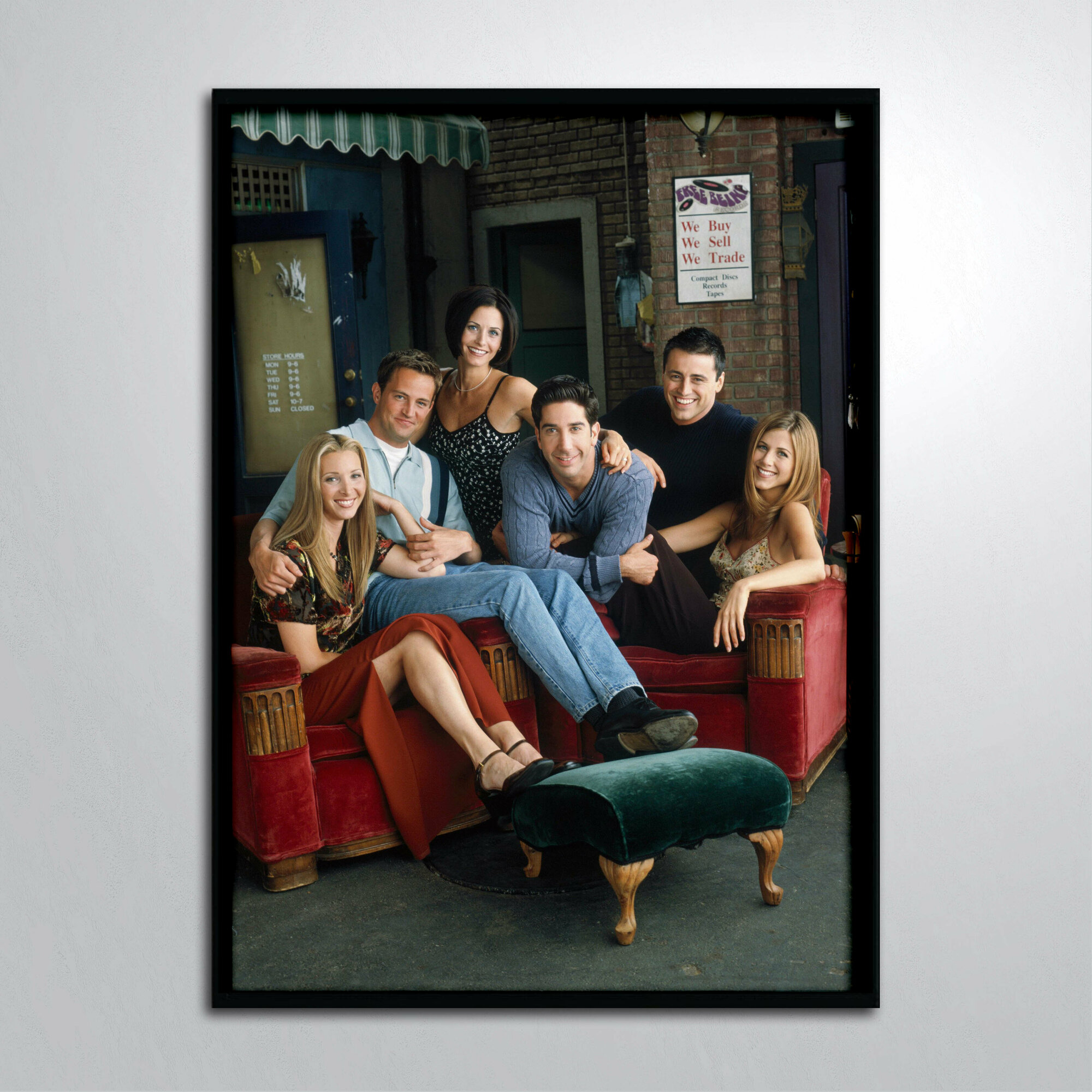 Постер без рамы/Сериал Друзья Фотография Диван Friends