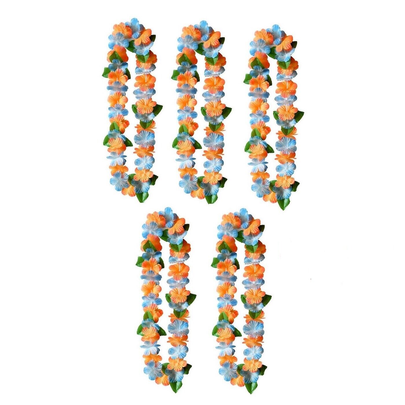 Набор Гавайское ожерелье Алоха Тики 5шт №10 Гавайская вечеринка