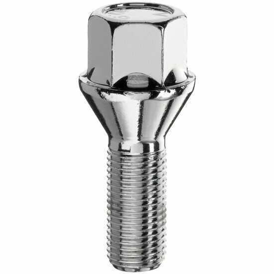 Болт колесный Bimecc CH17 12X1.5X28, конус 60°, оцинкованный (C17A28)