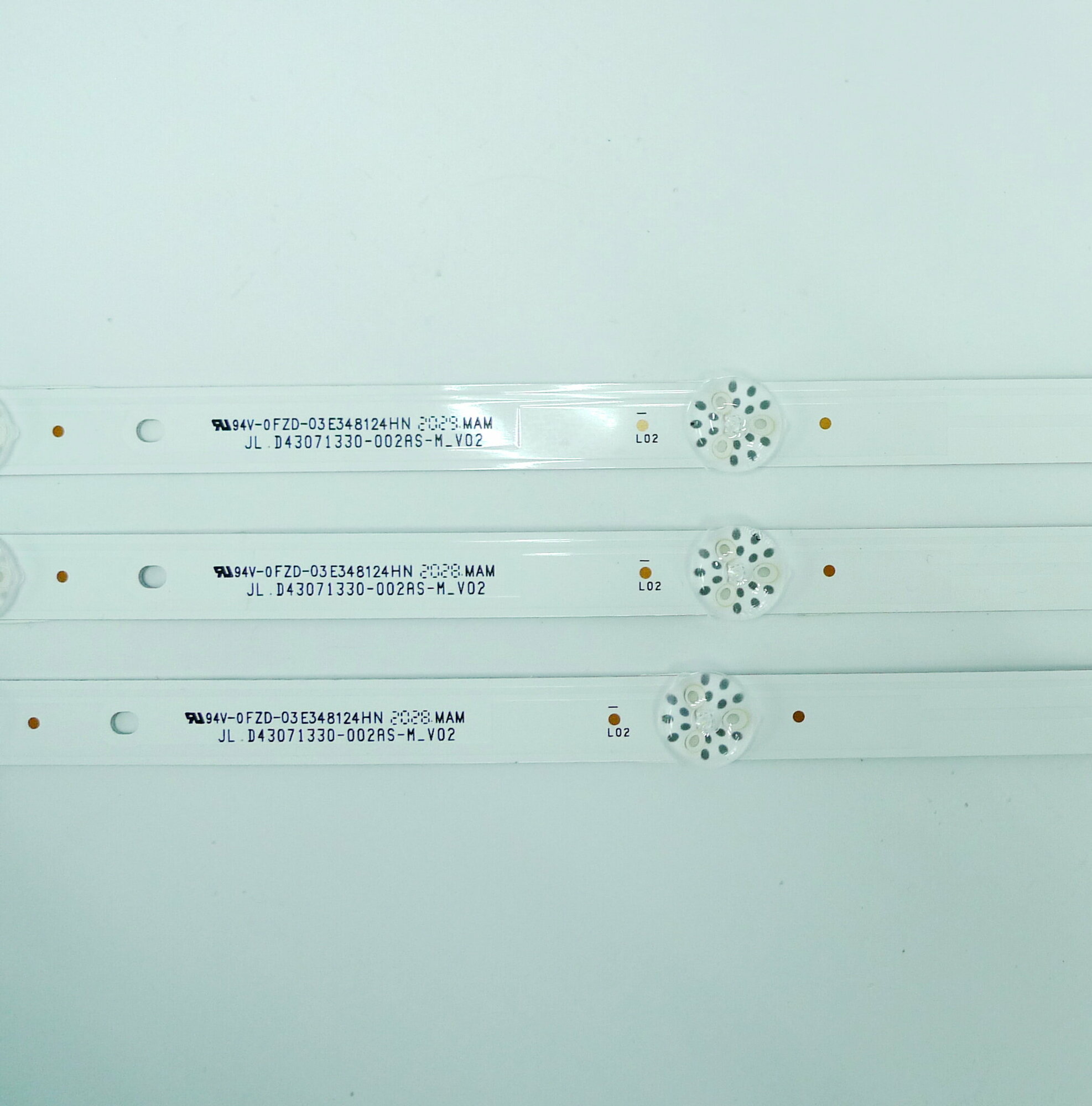 Подсветка JL.D43071330-002AS-M_V02 для телевизора DEXP F43F7000C/G (3 планки) (снятая, битый)