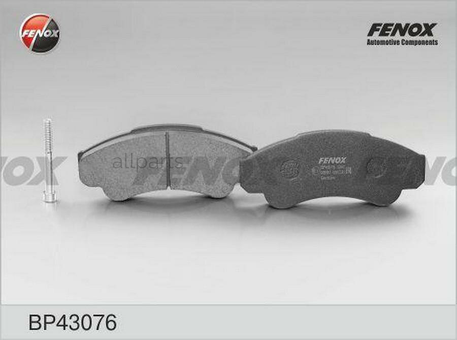 FENOX BP43076 Колодки тормозные дисковые | перед прав/лев |