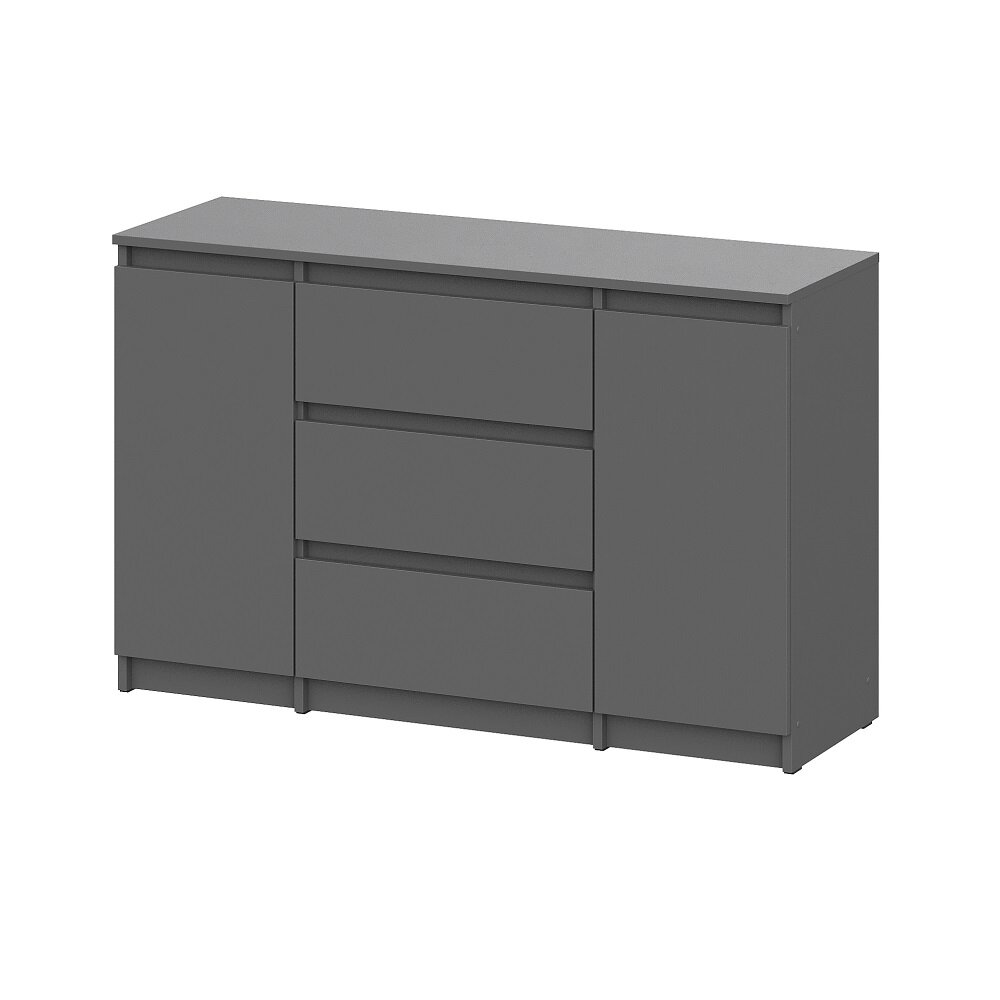 Комод комбинированный Арника Денвер Графит серый 2513902101