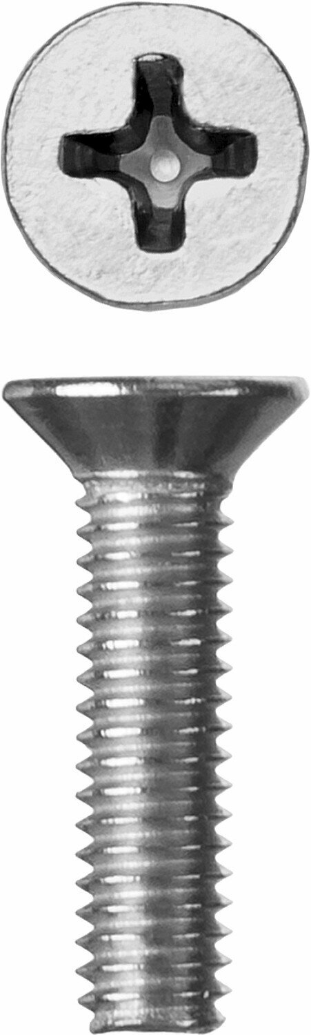 Винт с потайной головкой ЗУБР M4x16мм, DIN 965, кл. пр.4.8, 5кг 303110-04-016