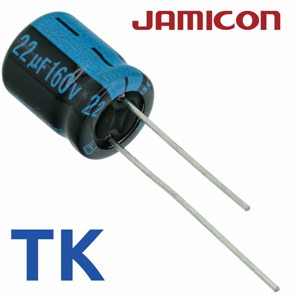 22мкФ 160В / TK / 10x12,5 / 105 С / конденсатор электролитический (4шт)