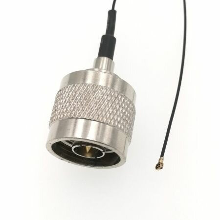 Адаптер для модема (пигтейл) IPEX4(MHF4)-N(male) кабель RF0,81 30см.