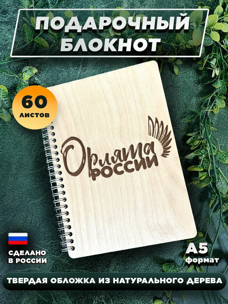 Ежедневник с твердой обложкой для записей А5 Орлята России