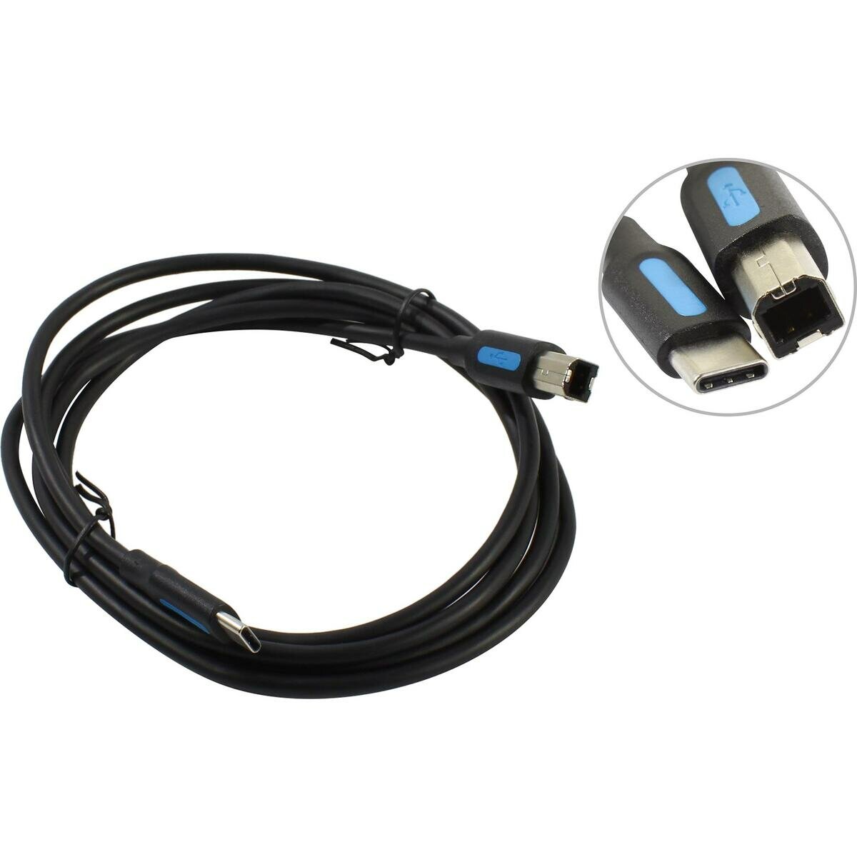 Vention Кабель USB 2.0 USB-C-->BM 1.5м