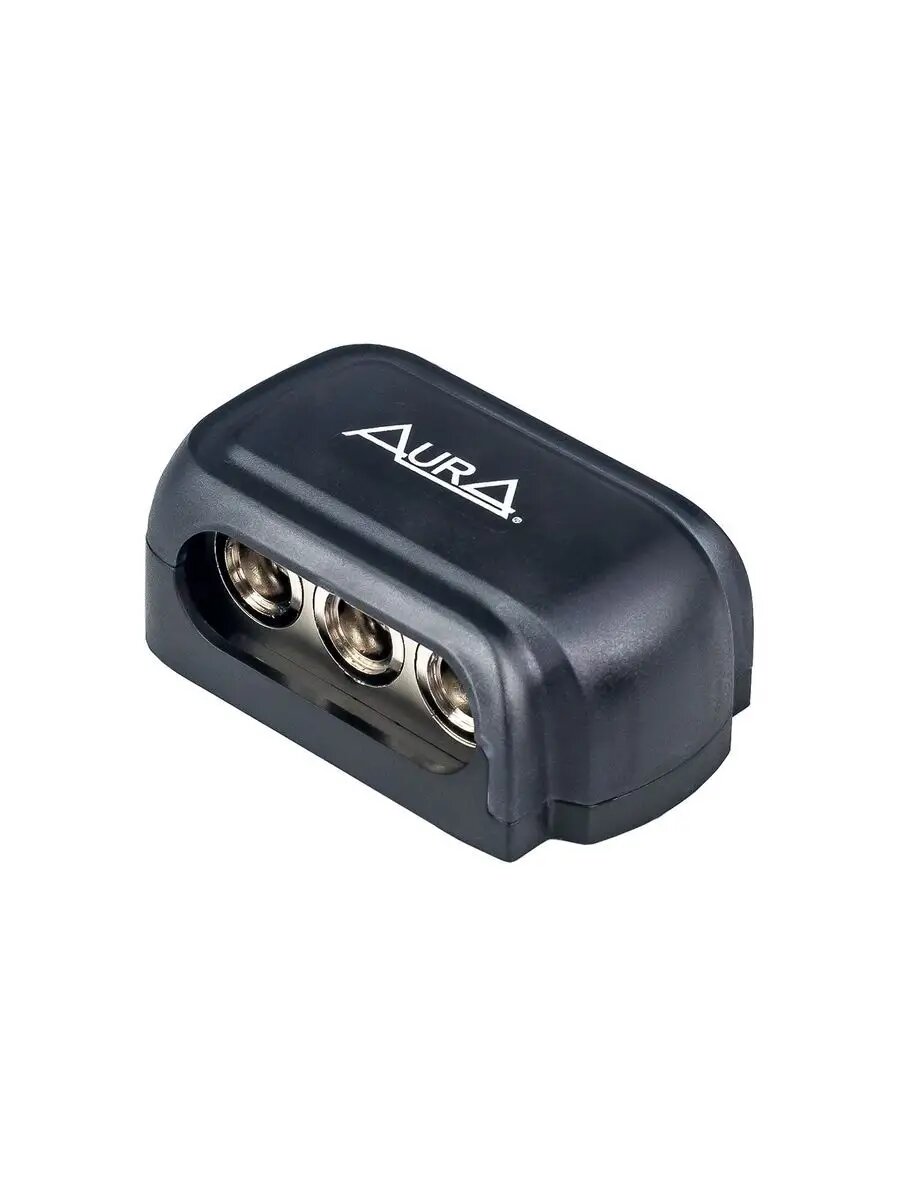 Дистрибьютор AurA FHD-3044 для питания, никелированная латунь, черный