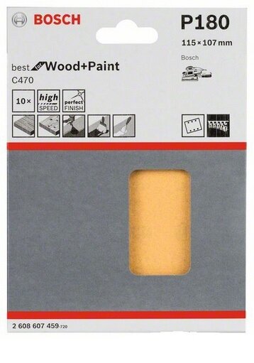 10 ш/листов 115Х107 К180 B. f. W+P