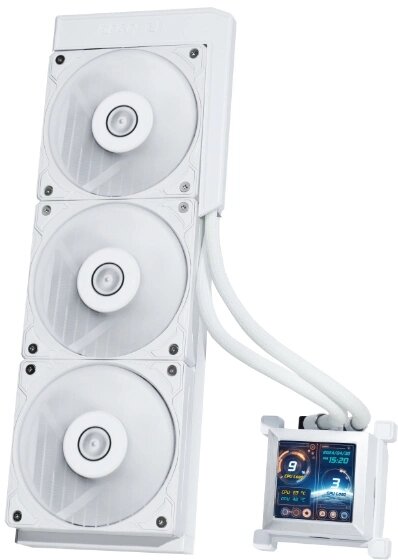 Система водяного охлаждения Lian-Li HydroShift LCD 360S Soc-AM5/AM4/1700/1851 белый 4-pin 29.8dB Al+Cu LCD 330W Ret (G89. GHSLCD36SW. R0)