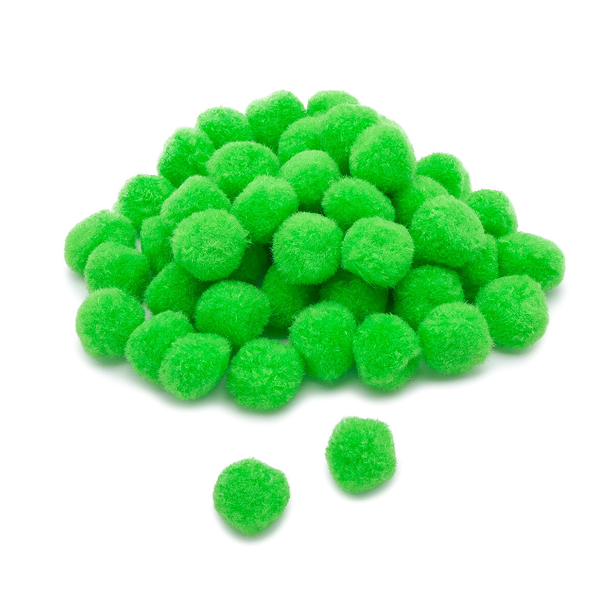 Помпоны для творчества, 25 мм, цвет зеленый, 50 штук, Astra&Craft