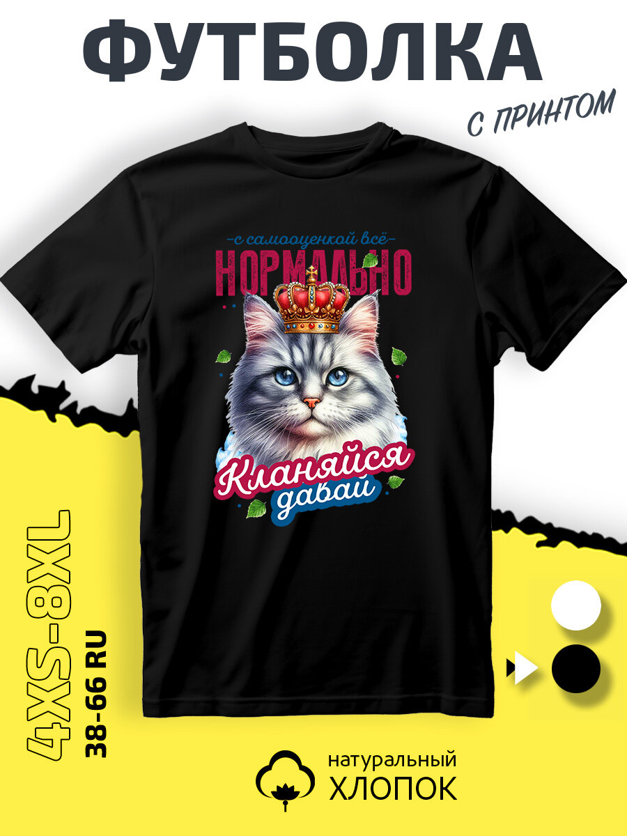 Футболка с котом самооценка