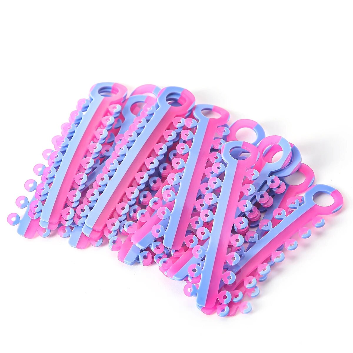 JOY DENTAL Эластичные Лигатуры для Брекетов 320 шт, Два Цвета 16