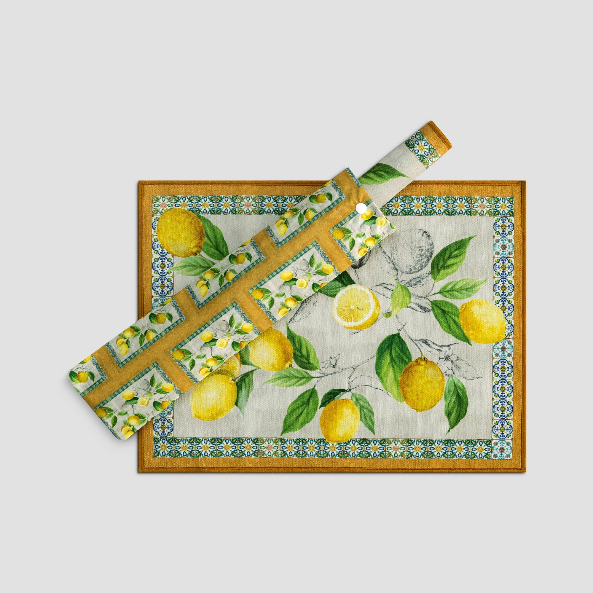 Лиллей жёлт. Подставка для сервировки стола 45x32-2, 2 пр.