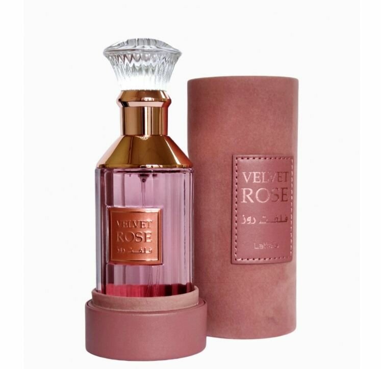 Духи Lattafa "Velvet Rose", восточные, цветочные ноты, для женщин, 100 мл