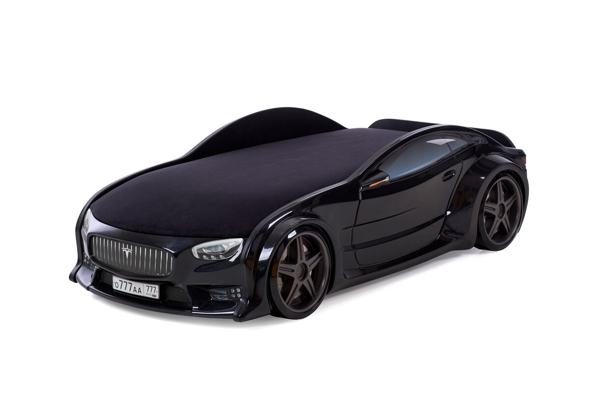 Кровать Futuka Kids Neo, черный, с подъемным механизмом, 180x80х192 см