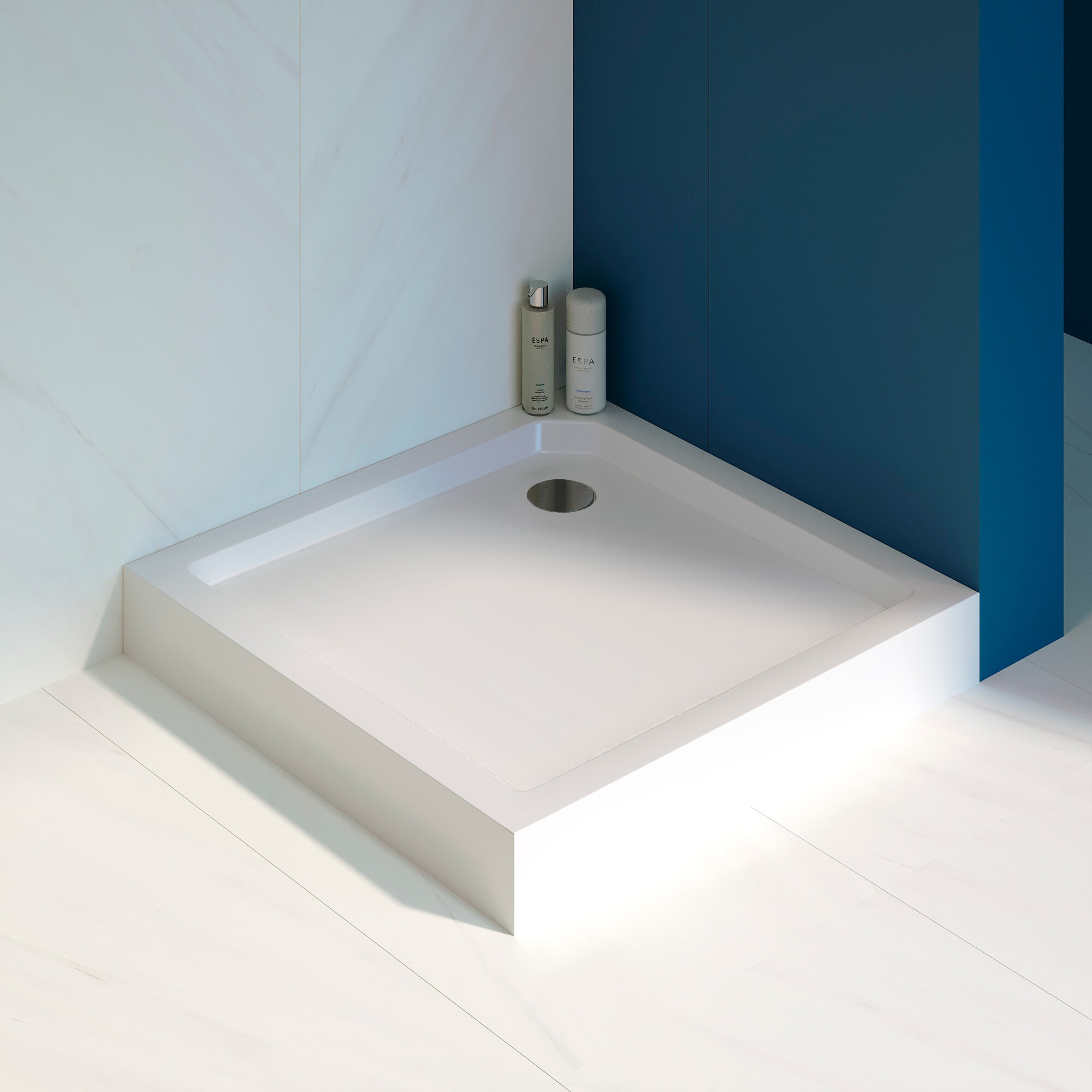 Душевой поддон RGW SMC-C-088W 12350188-01 80x80 средний, стеклопластик, квадратный, цвет белый