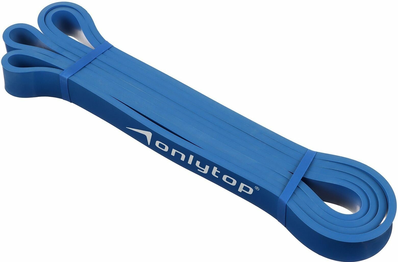 Эспандер ленточный для тренировок и занятий фитнесом, многофункциоанльная резинка для пилатеса, 208 х 2,2 х 0,5 см, 5-22 кг, цвет синий